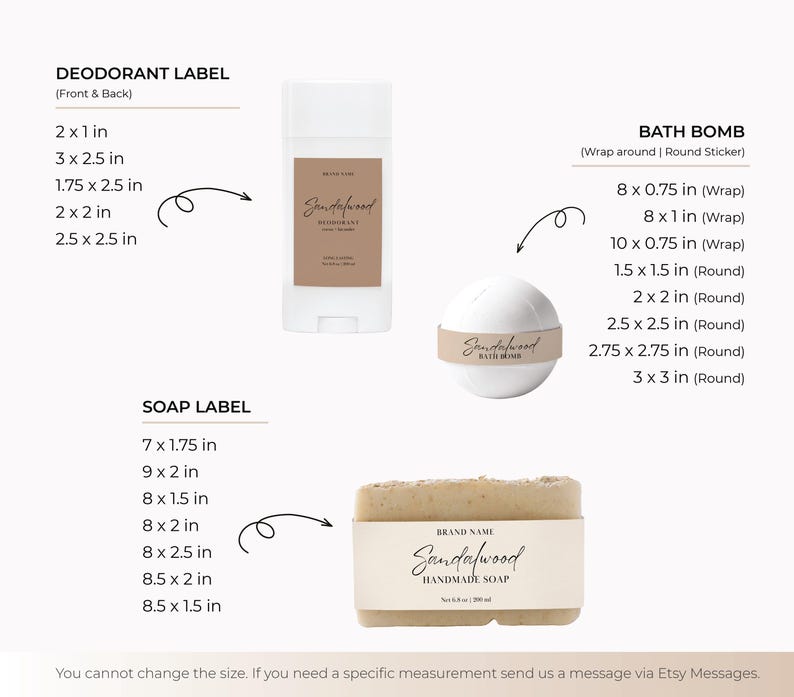 Cosmetic Label Bundle for Small Beauty Business Product Packaging Label ...