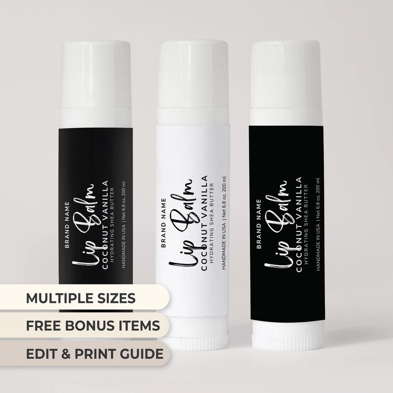 Chapstick Labels - Etsy
