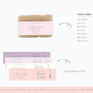 Bar Soap Label Template Soap Label Canva Soap Sticker Bridal Soap Bar ...