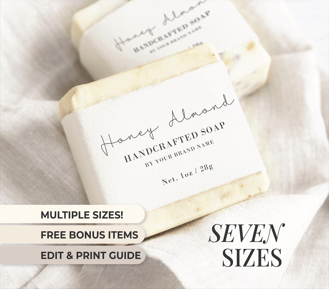 Minimalistic Soap Label Template Soap Product Label Soap Bar Label ...
