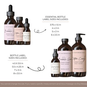 Stylish Cosmetic Product Label Template Canva Product Label Sticker ...