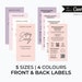 Deodorant Label Template Deodorant Sticker Label Deodorant Packaging ...
