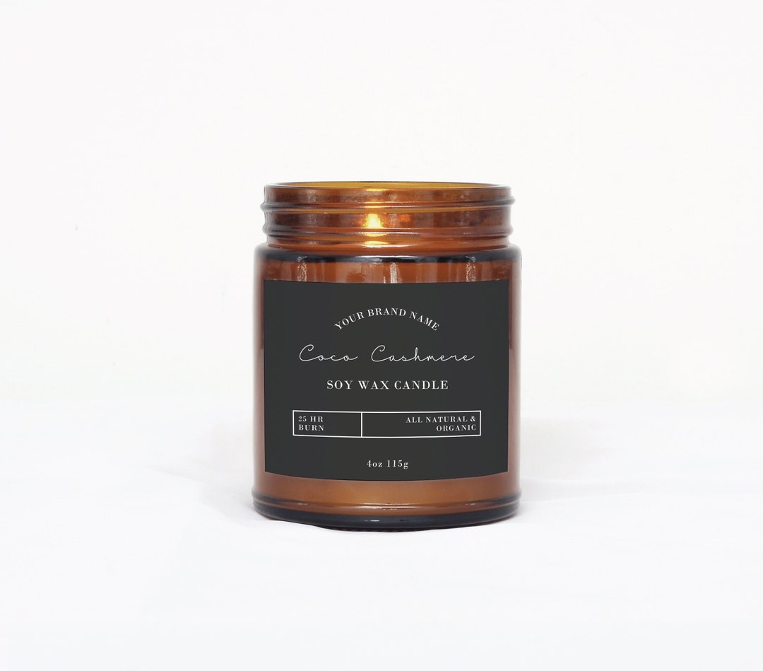 Elegant Candle Label Template Candle Elegant Label Candle Business ...