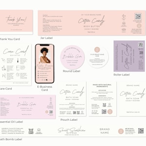 Stylish Product Label Template Cosmetic Label Sticker Skincare Label ...