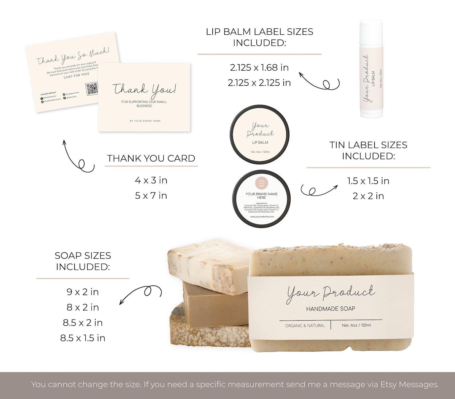 Cosmetic Label Design Cosmetic Bundle Label for Jar Skincare Label ...