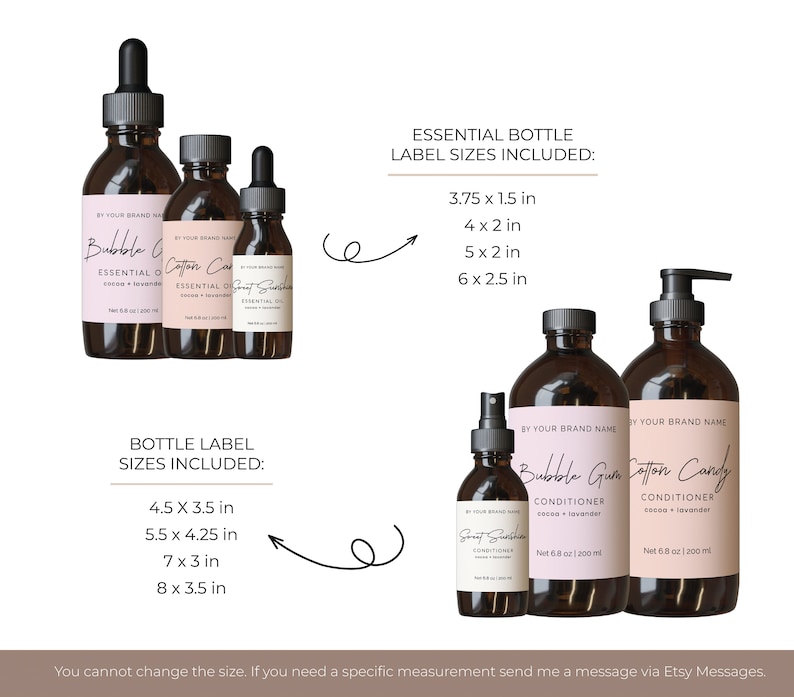 Printable Beauty Product Label Cosmetic Template Label QR Code Cosmetic ...