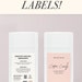 Deodorant Label Template Deodorant Sticker Label Deodorant Packaging ...