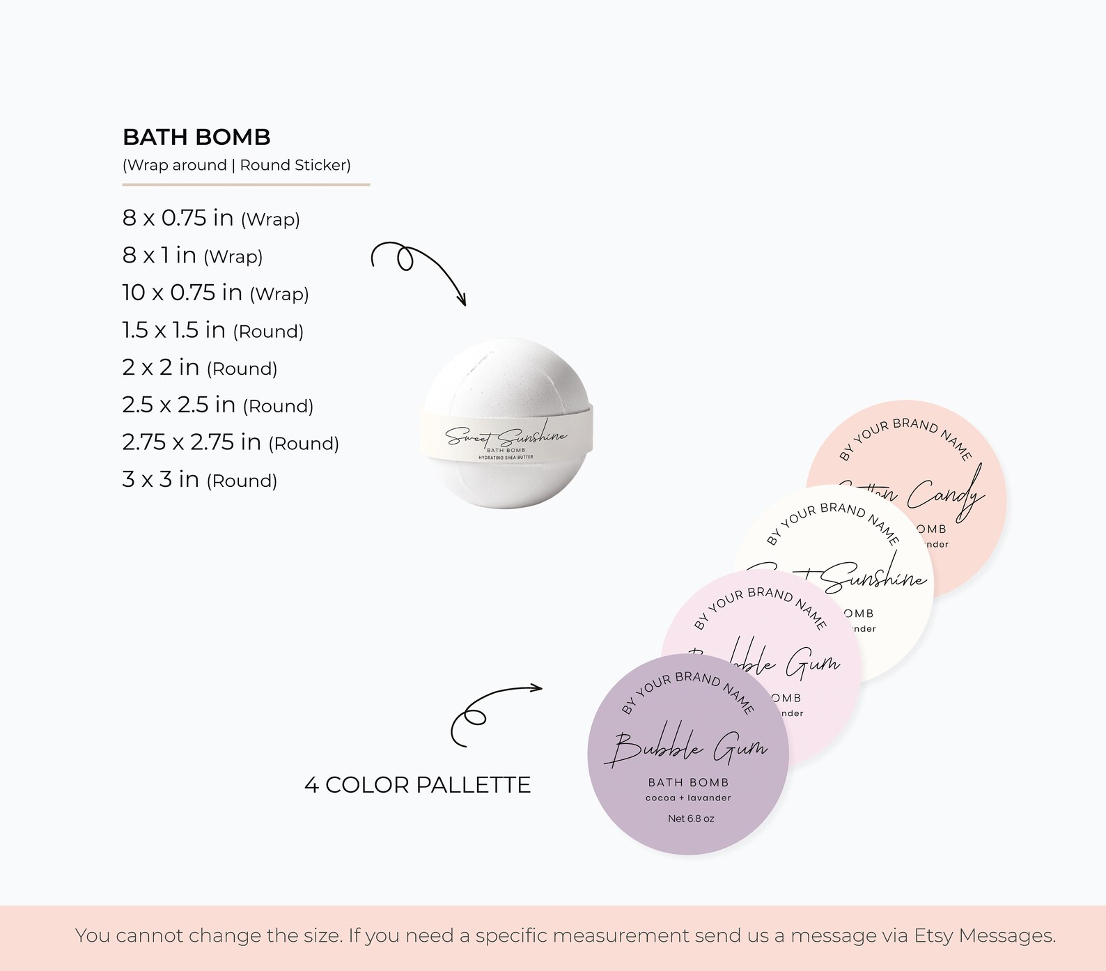 Bath Bomb Label Template Bath Bomb Wrap Around Label Bath Bomb Round ...