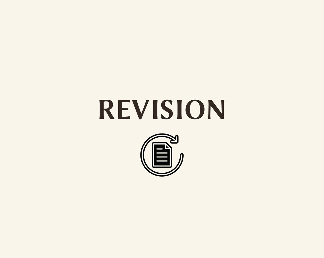 Revision Change - Etsy