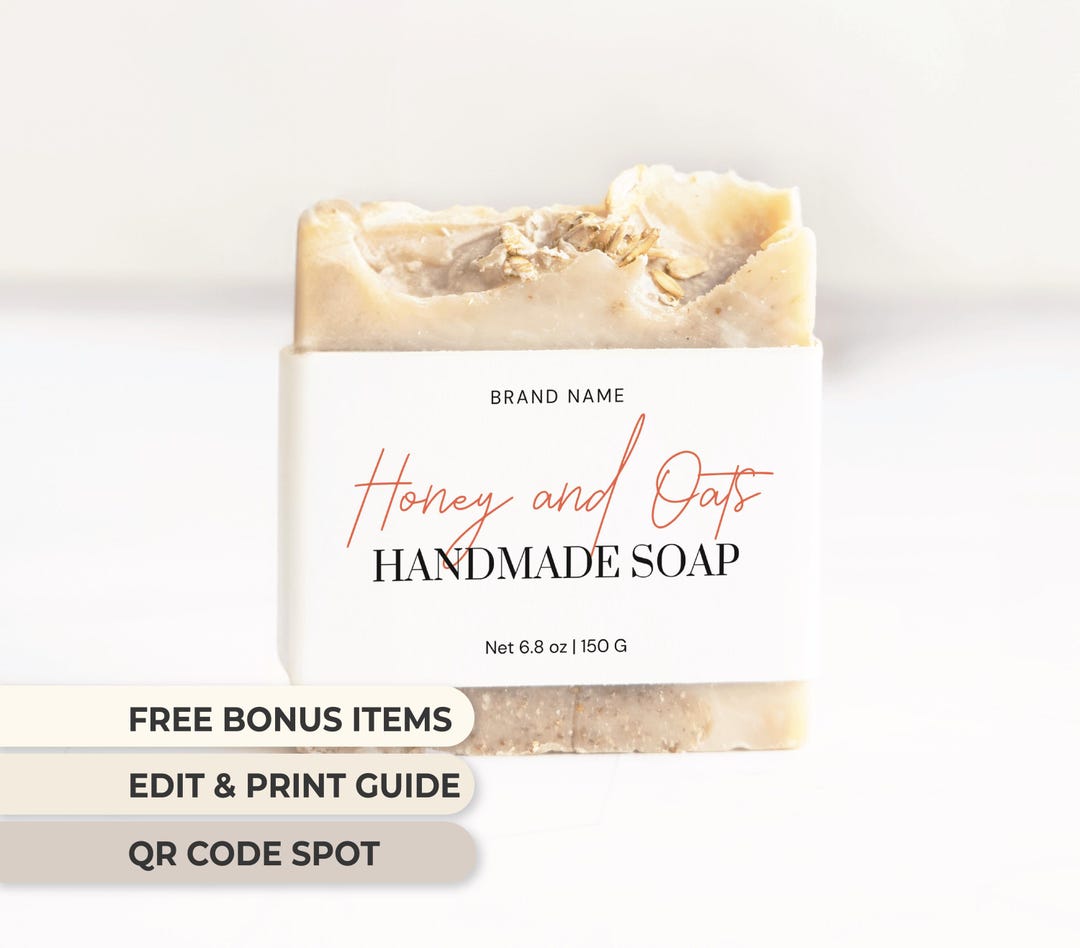 Soap Label Template Soap Custom Sticker Soap Label Wrap for Soap ...