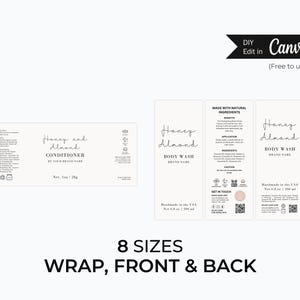 Luxury Shampoo Label Canva Bottle Label Printable Bottle Minimalistic ...