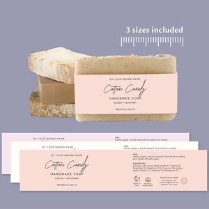 Custom Soap Label Sticker Soap Bar Wrap Label Soap Label Printable Bar ...