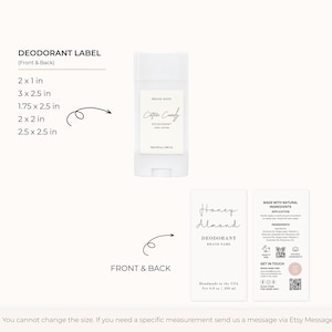 Minimalistic Deodorant Label Homemade Deodorant Label Design Deodorant ...
