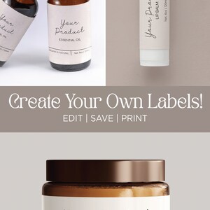 Cosmetic Label Design Cosmetic Bundle Label for Jar Skincare Label ...