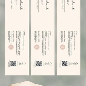 Soap Bar Label Soap Belly Band Minimal Soap Label Minimalistic Soap ...