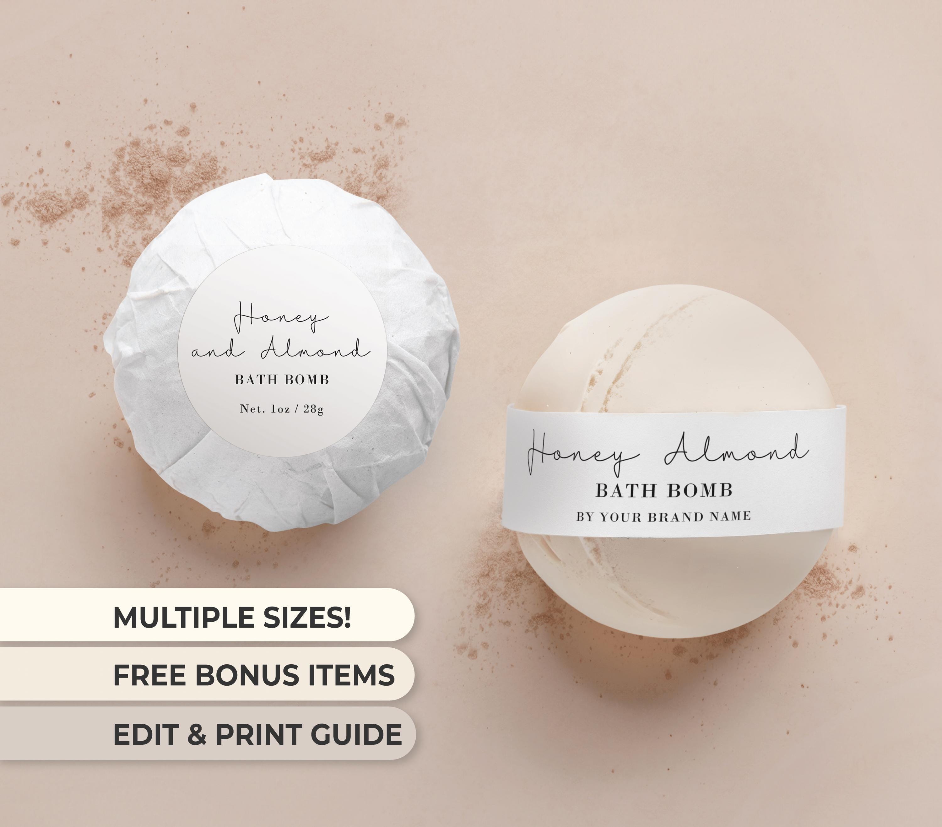 Bath Bomb Label Bath Bomb Labeling Bathbomb Sticker Minimalistic Label ...