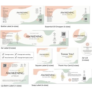 Product Label Template Cosmetic Label Sticker Cosmetic Label Template ...