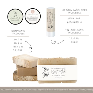 Goat Label Template Goat Product Label Goat Cosmetic Label Template ...