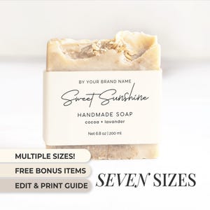 Soap Bar Label Soap Belly Band Label Etiquette Personnalisée Savon ...