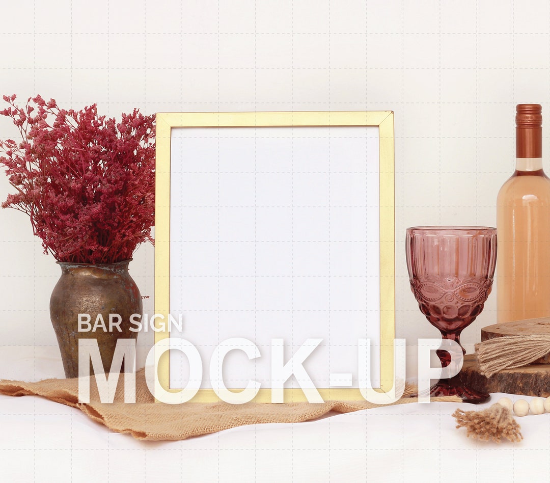Signature Drink Sign Mockup Bar Sign Mock up Table Sign Mockup ...
