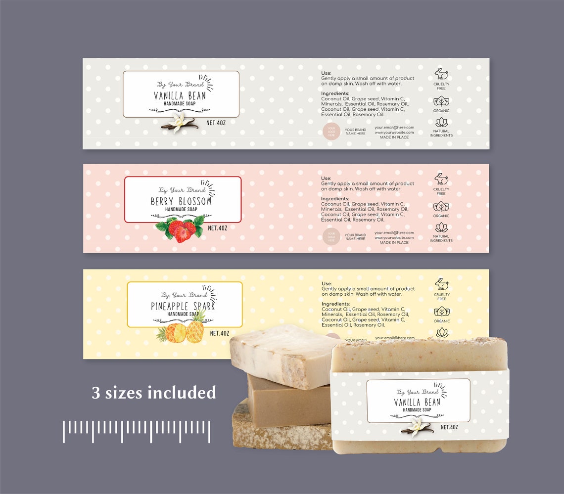 Soap Label Template Canva Soap Label Sticker Soap Label Printable Soap ...