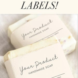 Soap Bar Label Soap Belly Band Minimal Soap Label Minimalistic Soap ...