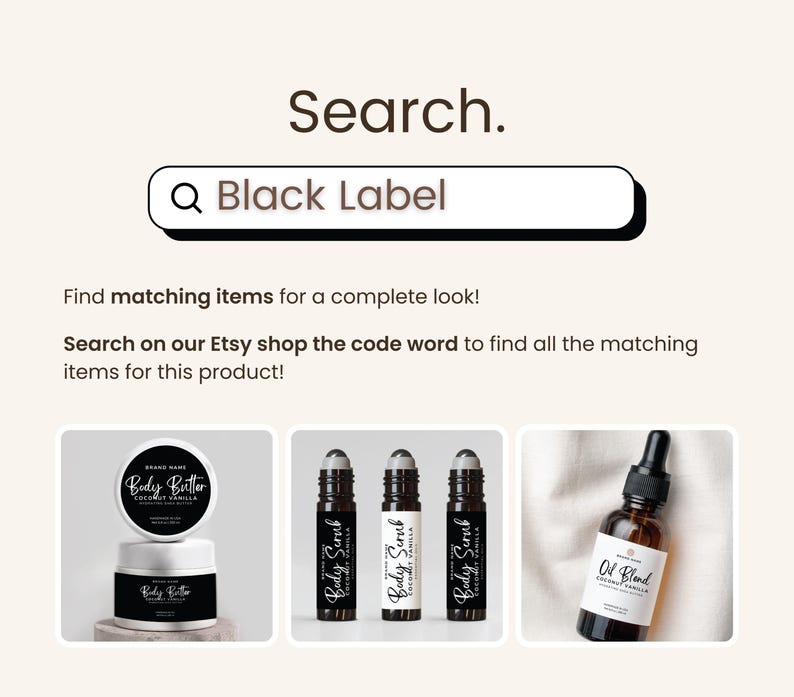 Printable Deodorant Label for Beauty and Skincare Product Label Custom ...