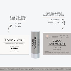 Minimalistic Cosmetic Label Product Template Body Butter Label Template ...