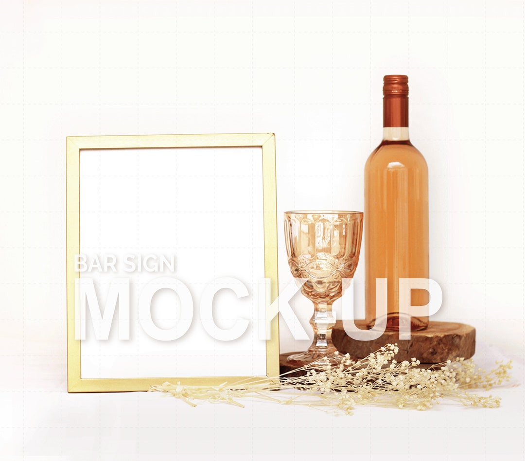 Bar Sign Mockup Wedding Bar Sign Mock up Bar Menu Mockup Signature ...