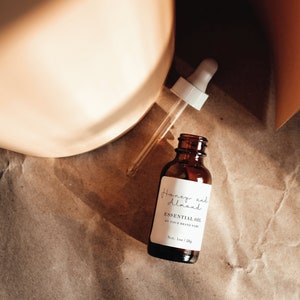 Minimalistic Essential Oil Label Template Essential Oil Printable ...