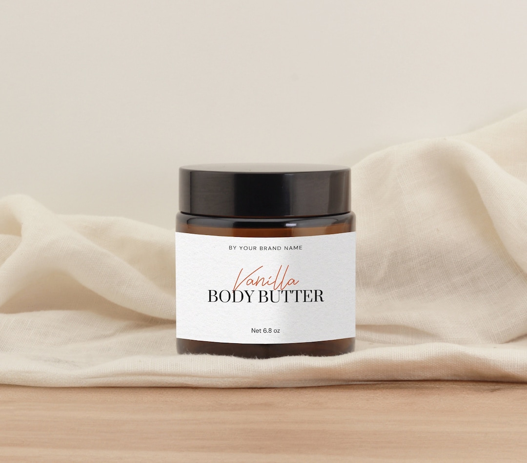 Trendy Body Butter Label Lip Scrub Label Template Body Scrub - Etsy