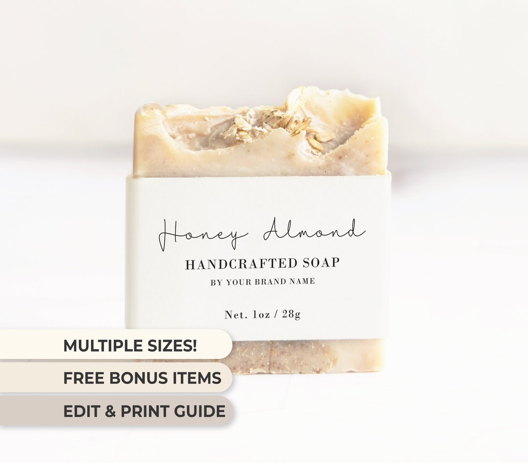 Soap Label Template Canva Soap Bar Label Soap Wrapper Label Bar Soap ...