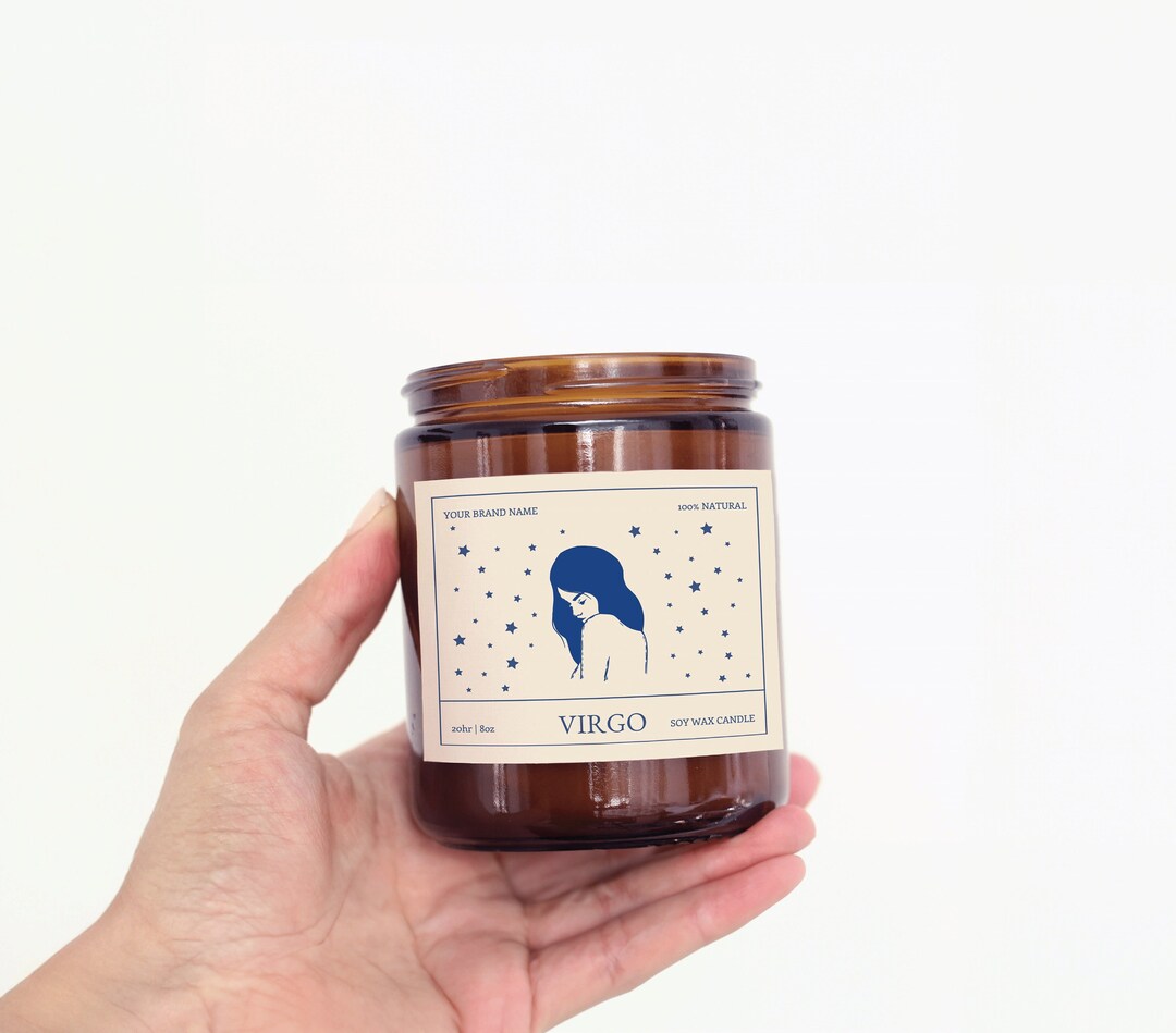 Astrology Candle Label Template Candle Zodiac Label Candle DIY ...