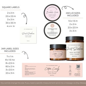 Stylish Cosmetic Product Label Template Canva Product Label Sticker ...