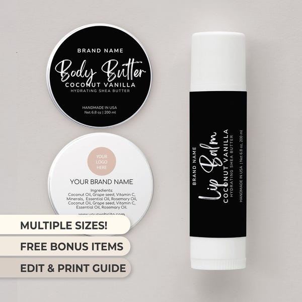 Chapstick Labels - Etsy