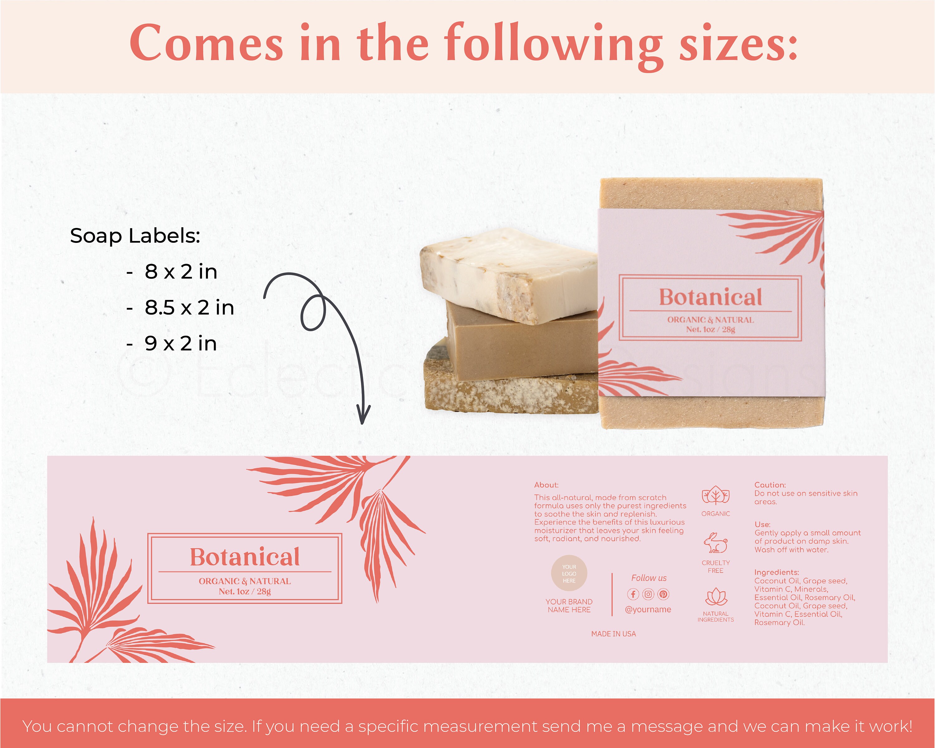 Tropical Label Cosmetic Label Beach Printable Cosmetic - Etsy