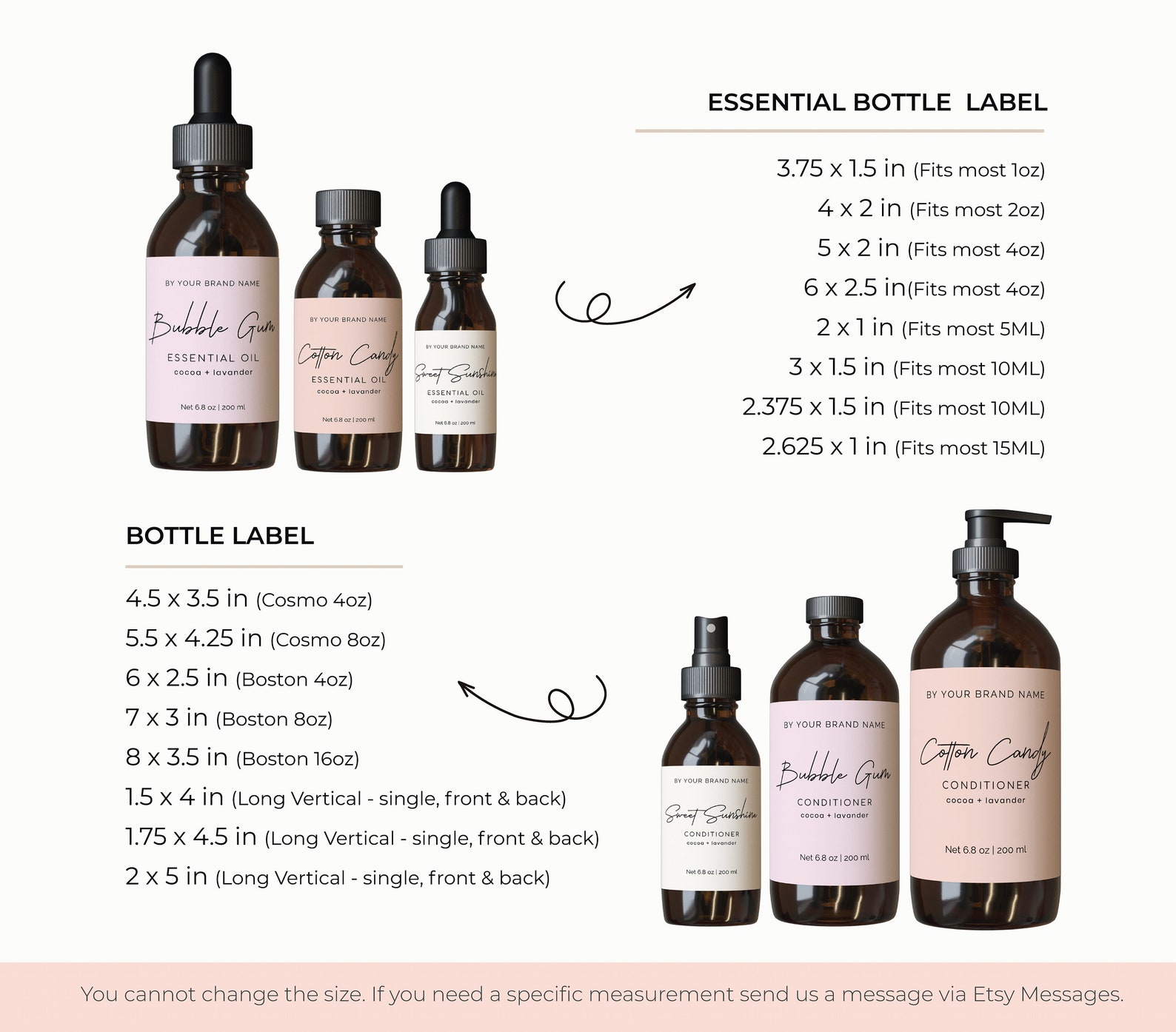 Stylish Product Label Template Cosmetic Label Sticker Skincare Label ...