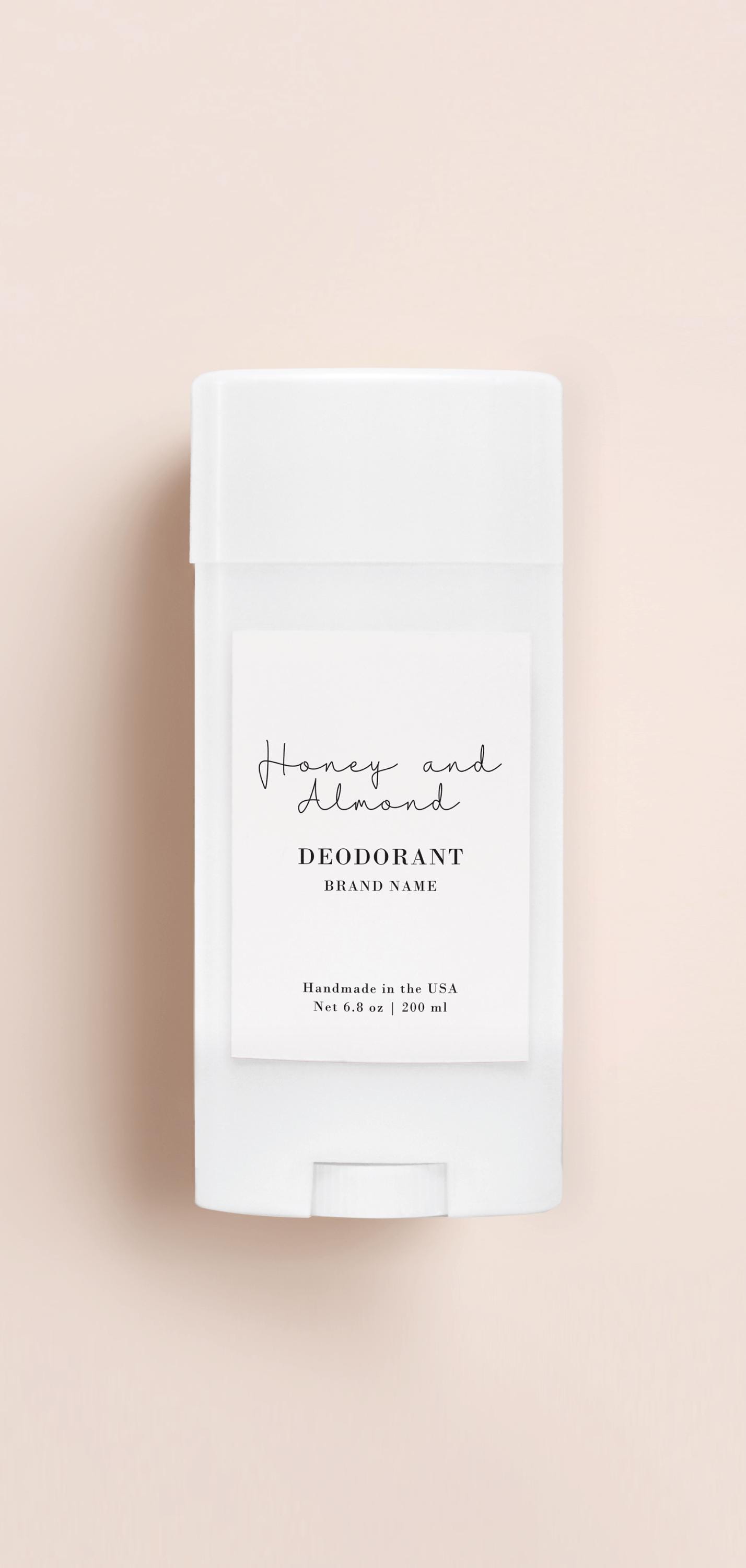Minimalistic Deodorant Label Homemade Deodorant Label Design Deodorant ...