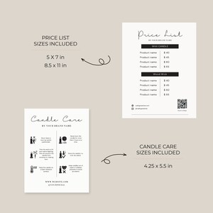 Candle Branding Kit Template Candle Making Kit Candle Label Template ...