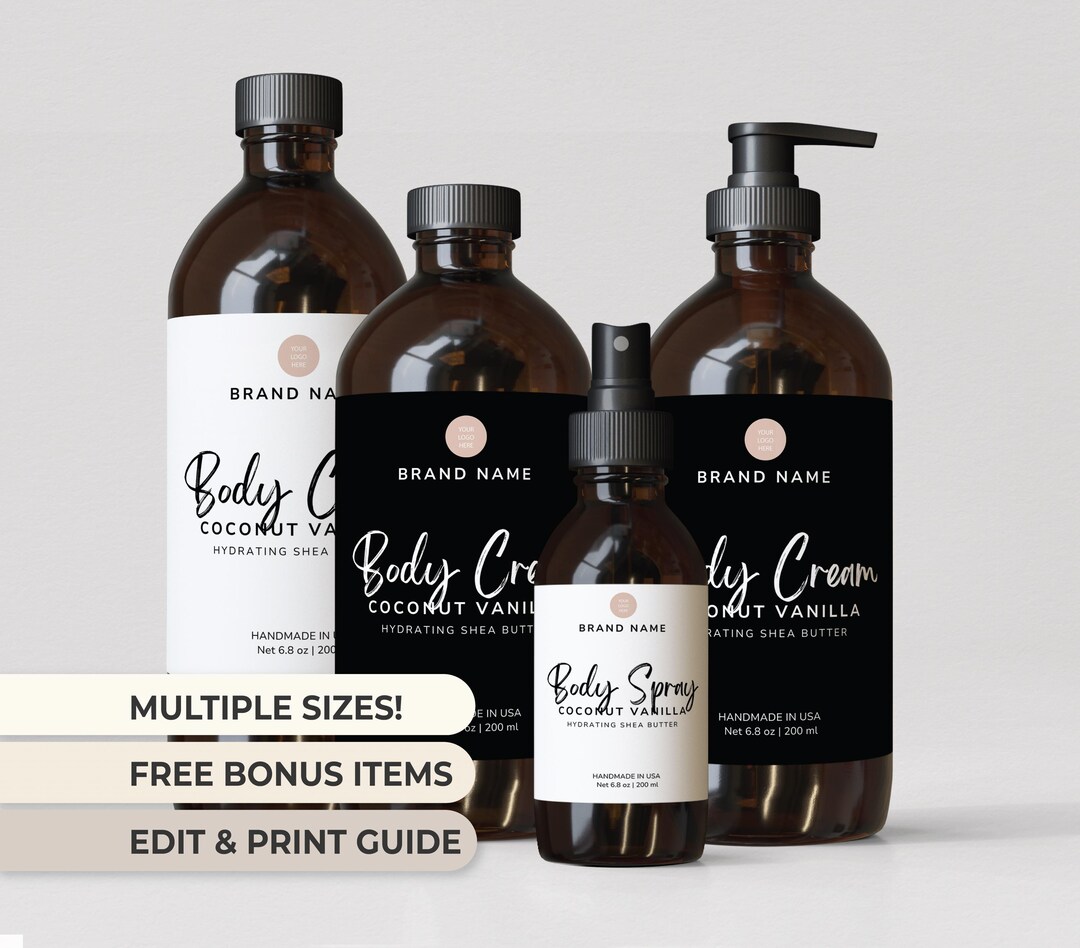 Custom Bottle Label Sticker Serum Bottle Label Birthday Sticker Bottle ...