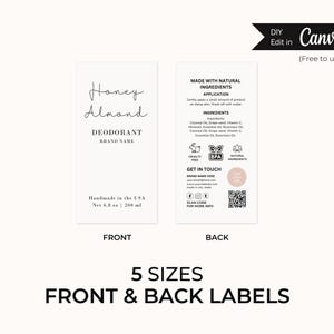 Minimalistic Deodorant Label Homemade Deodorant Label Design Deodorant ...