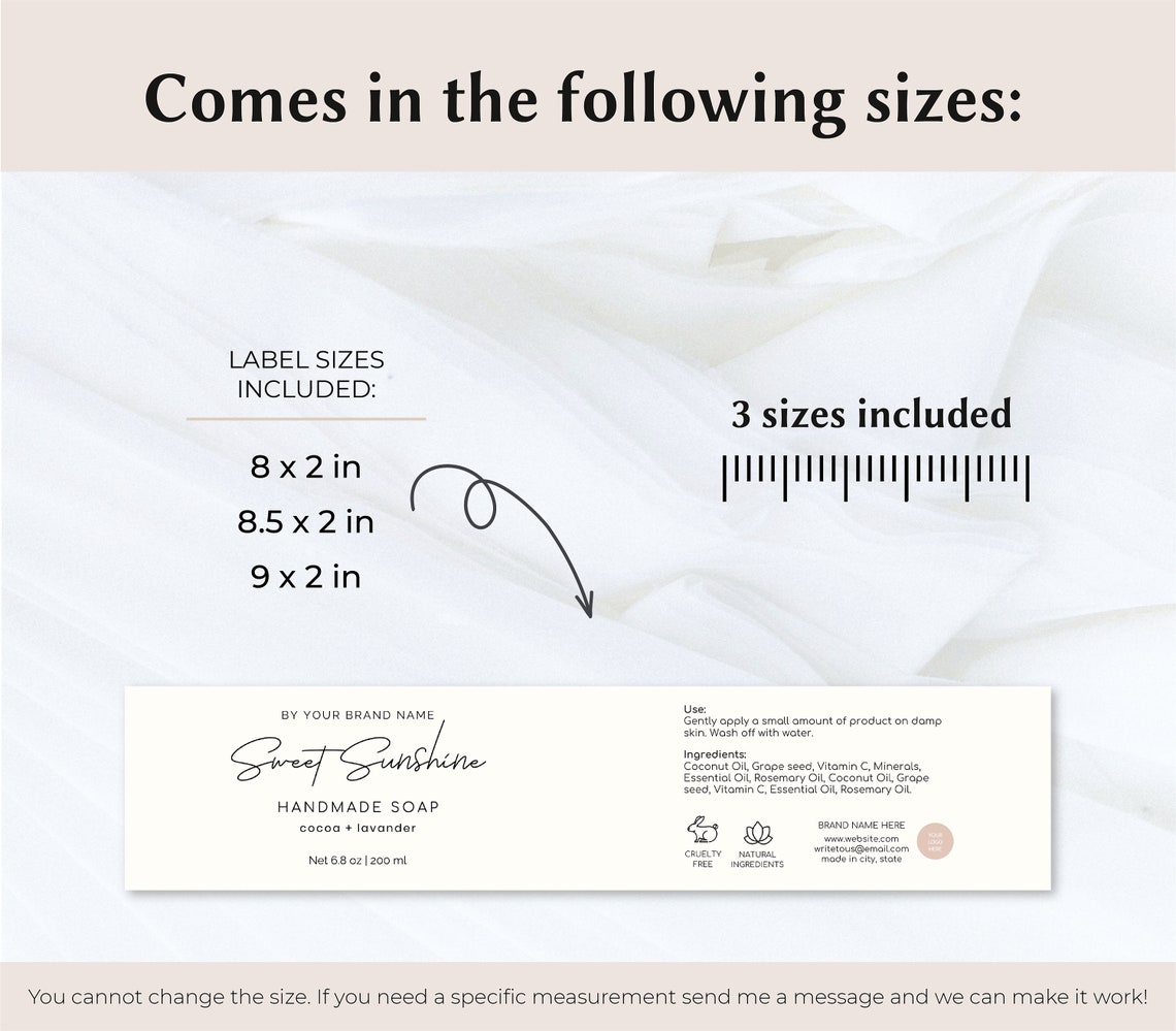Custom Soap Label Sticker Soap Bar Wrap Label Soap Label - Etsy Canada