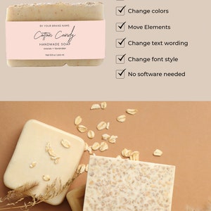 Custom Soap Label Sticker Soap Bar Wrap Label Soap Label Printable Bar ...