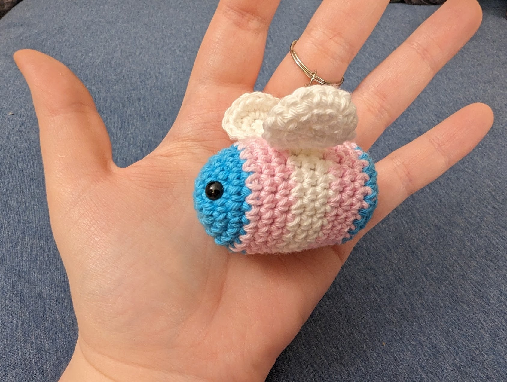 Pride Bees LGBTQ Crocheted Amigurumi Bee Keychains - Etsy