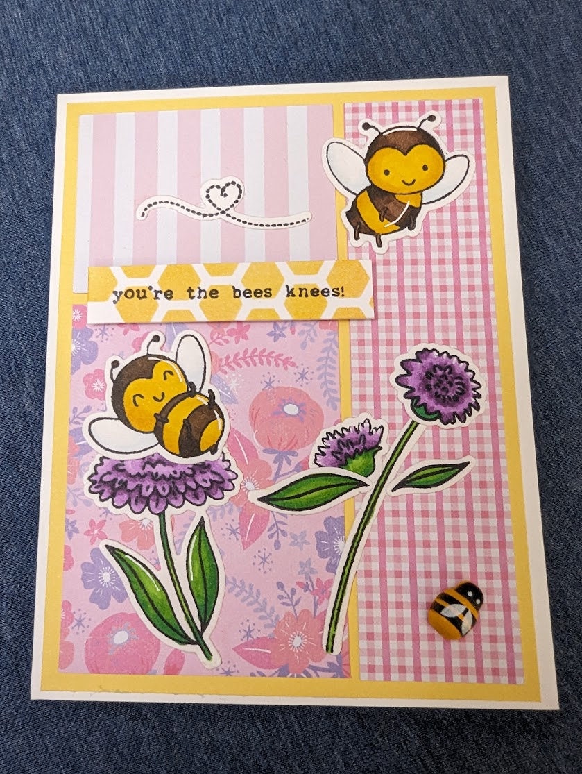 Cute Bee Greeting Cards - Etsy