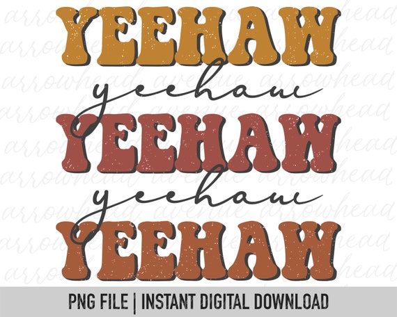 Yeehaw Fall Western PNG Western Design File Sublimation - Etsy