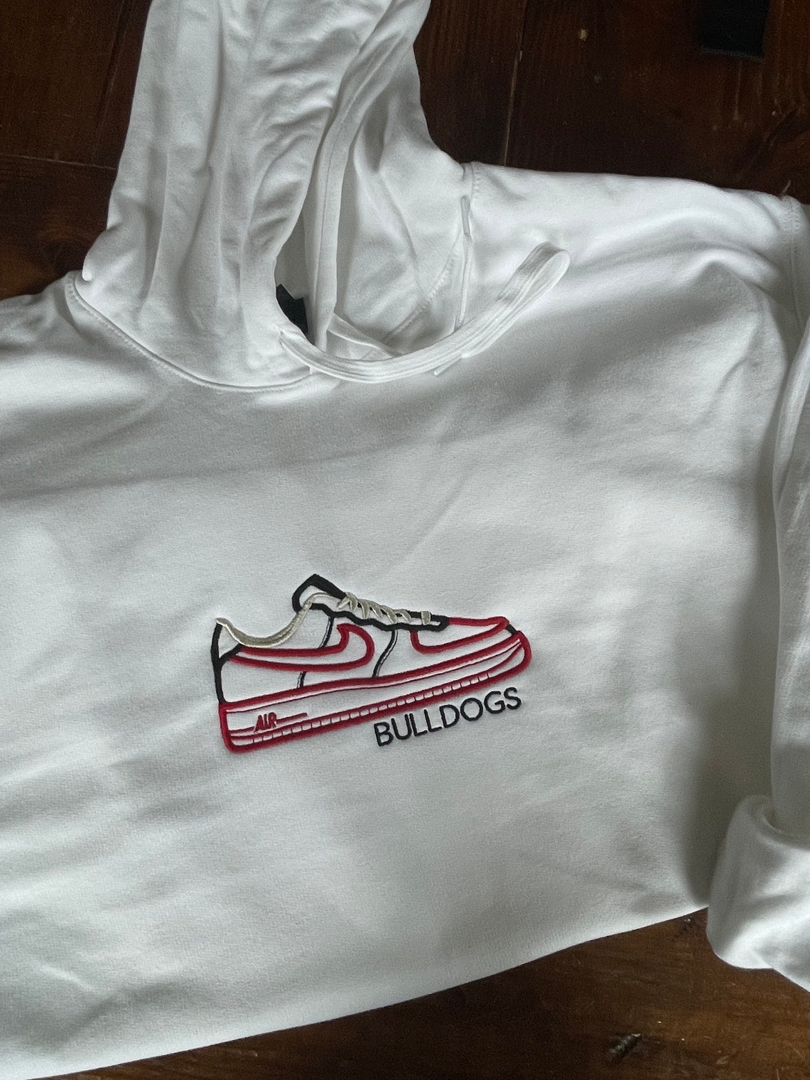 Uga/university of Georgia/bulldogs Sneaker Embroidered Hoodie ...
