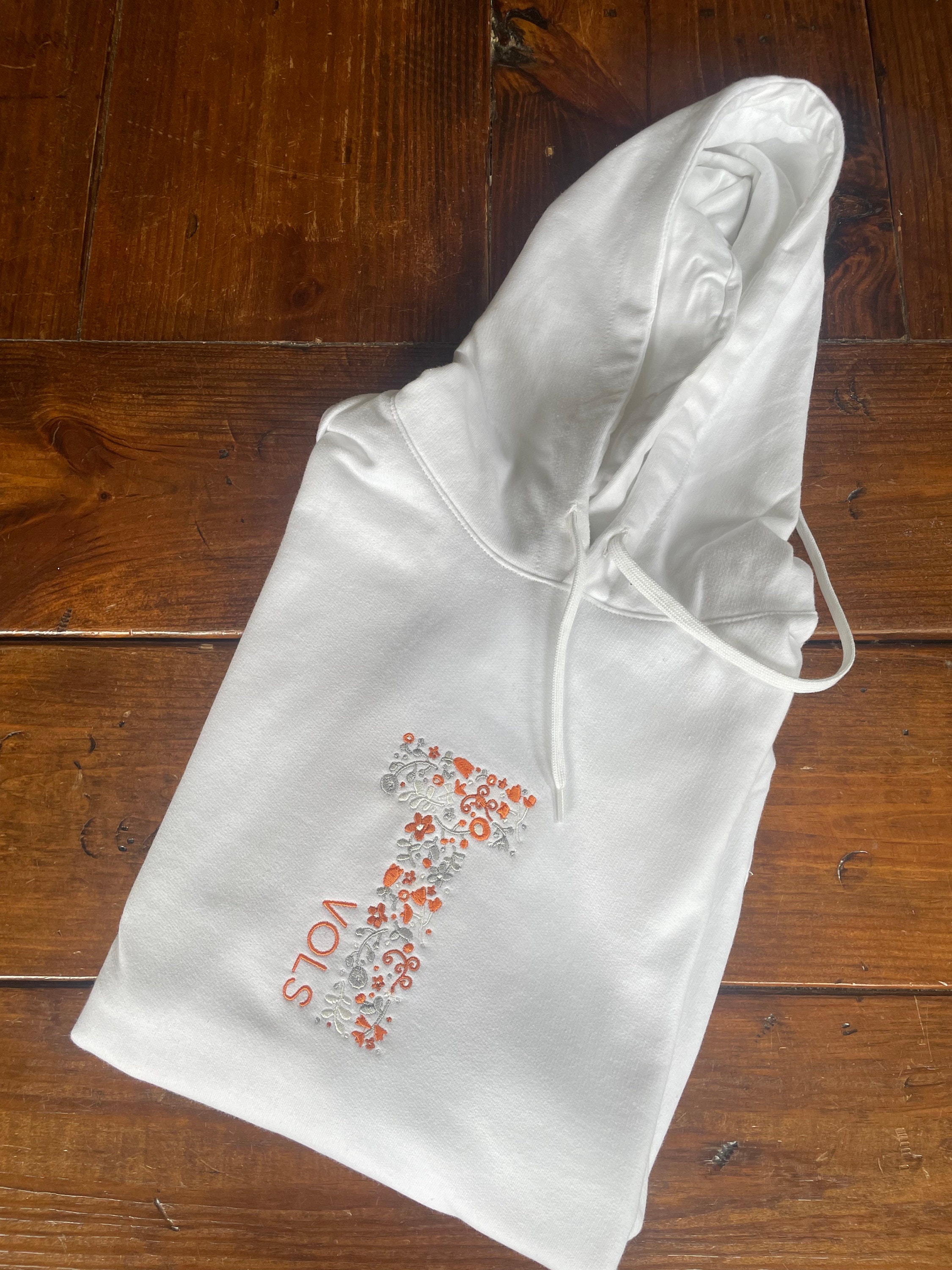 CUSTOM Large Letters/university Floral Hoodie/college & High School ...