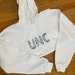 UNC Floral Hoodie/tar Heels Game Day Spirit Wear/tailgating Sweatshirt ...