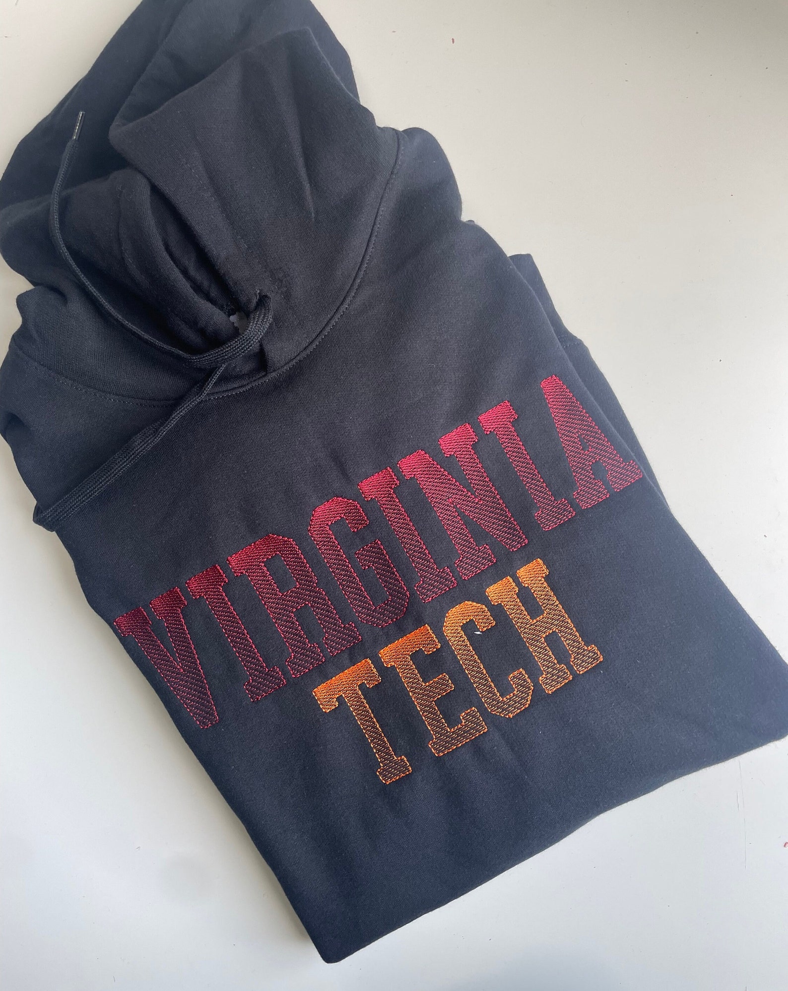Virginia Tech/vt Embroidered Hoodie/hokies Gradution Gift - Etsy